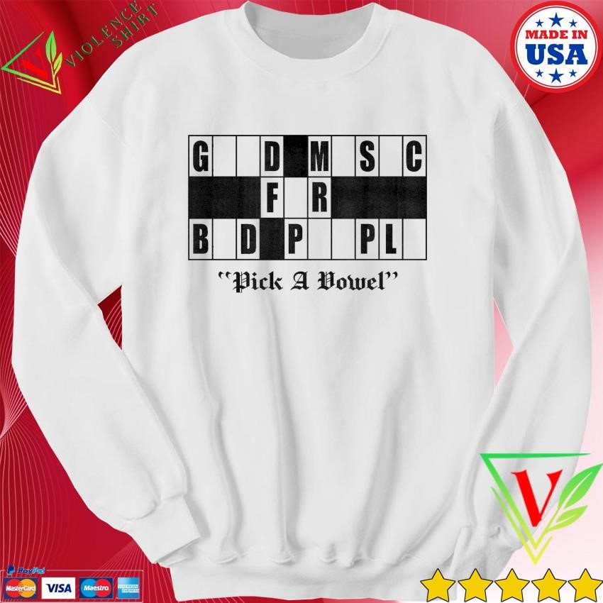 Hellbent Records Pick A Vowel Shirt, hoodie, long sleeve, v-neck tee